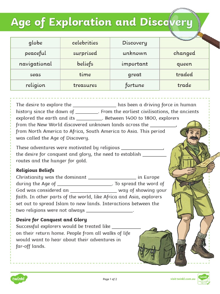 Key Explorers of the Age of Discovery | PDF | Age Of Discovery ...