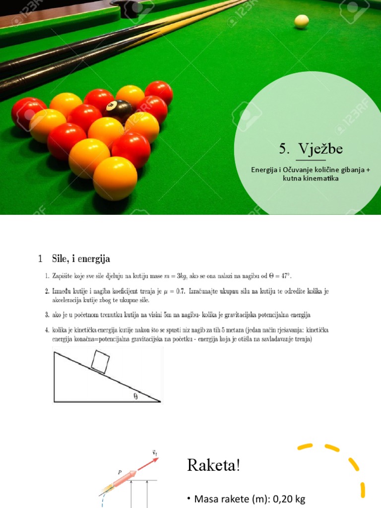 Vjezbe 5 Fizika 1 | PDF