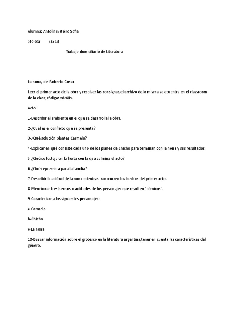 La Nona Actividad | PDF