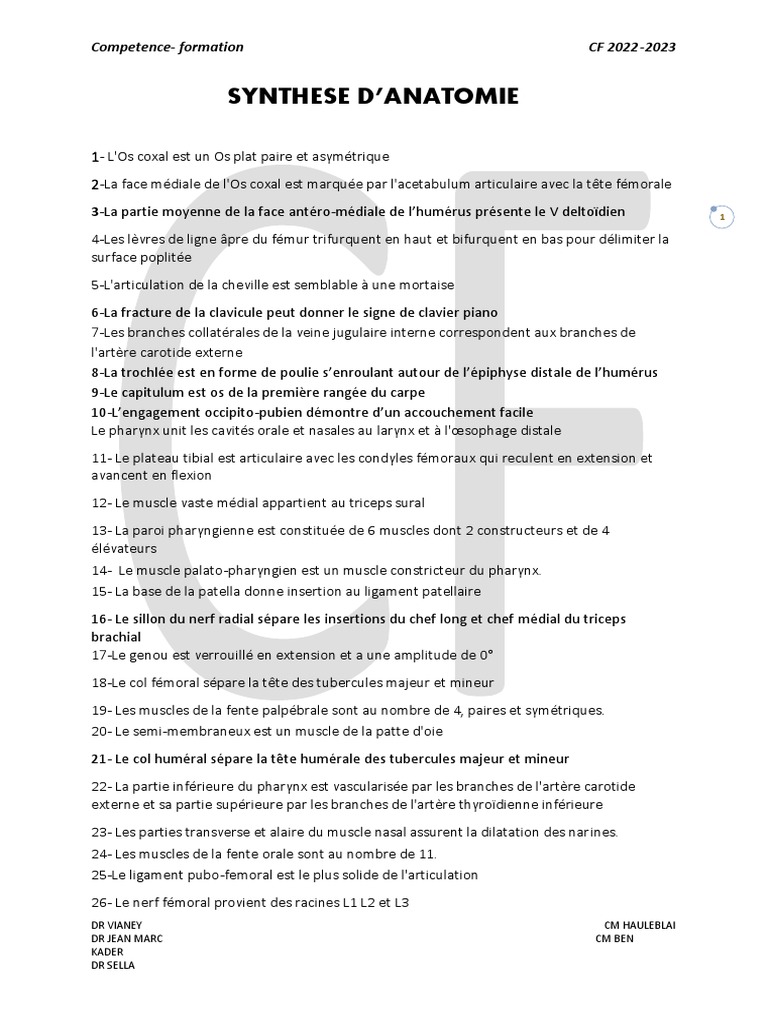 Anatomie de la veine surale droite | PDF | Anatomie humaine | Appareil ...