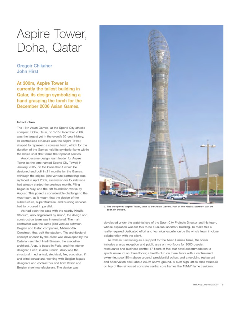 Aspire Tower | PDF | Truss | Beam (Structure)