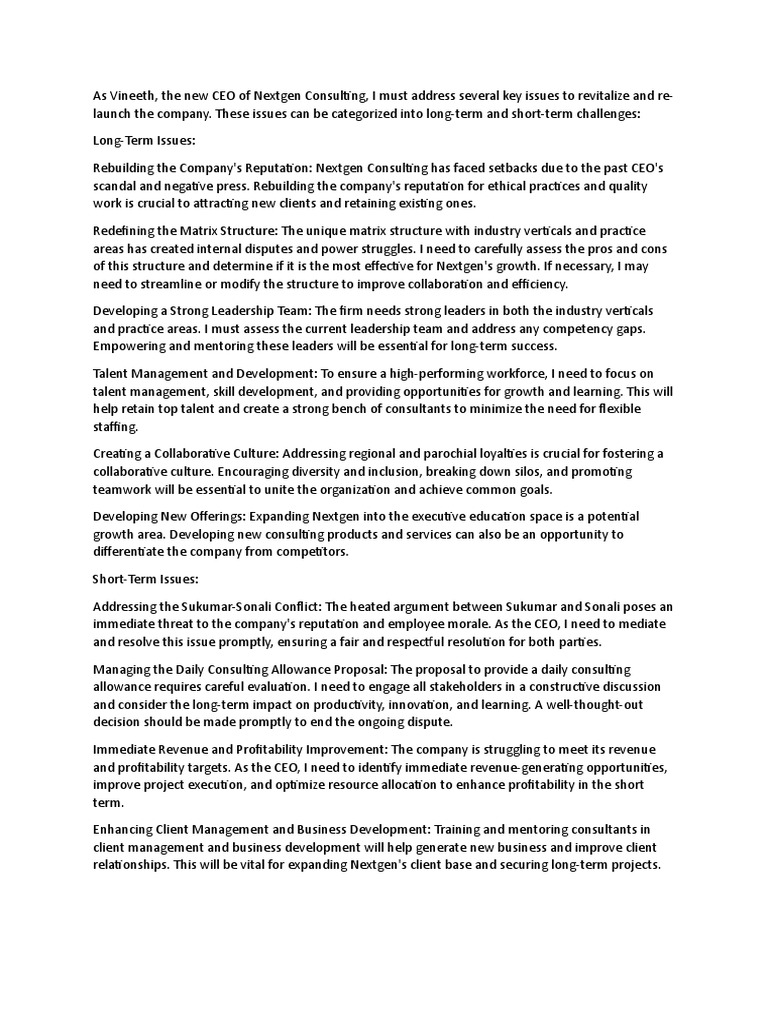 Next Gen Consulting_Solutions | PDF | Consultant | Leadership