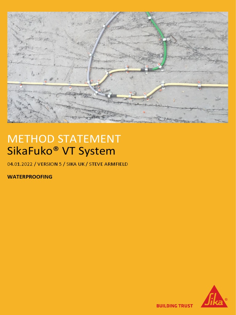 85002070701-Method-Statement-SikaFuko-Injection-01-2022-V5-UK | PDF