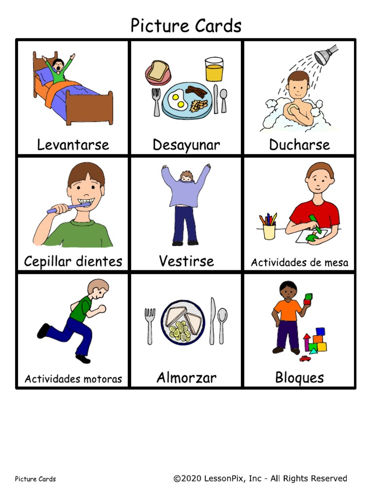 Organizador Visual Rutina Diaria | PDF