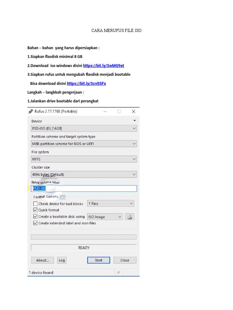 Cara Merufus File Iso | PDF