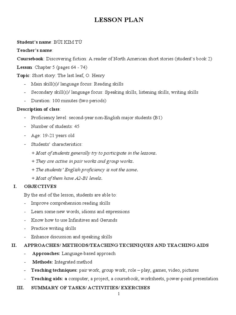LESSONPLAN | Download Free PDF | Lesson Plan | Reading Comprehension LESSONPLAN | Download Free PDF | Lesson Plan | Reading Comprehension