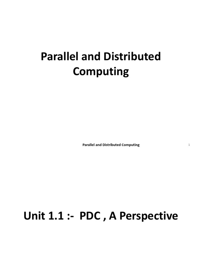 Parallel And Distributed Computing Pdf Parallel Computing Computational Complexity Theory