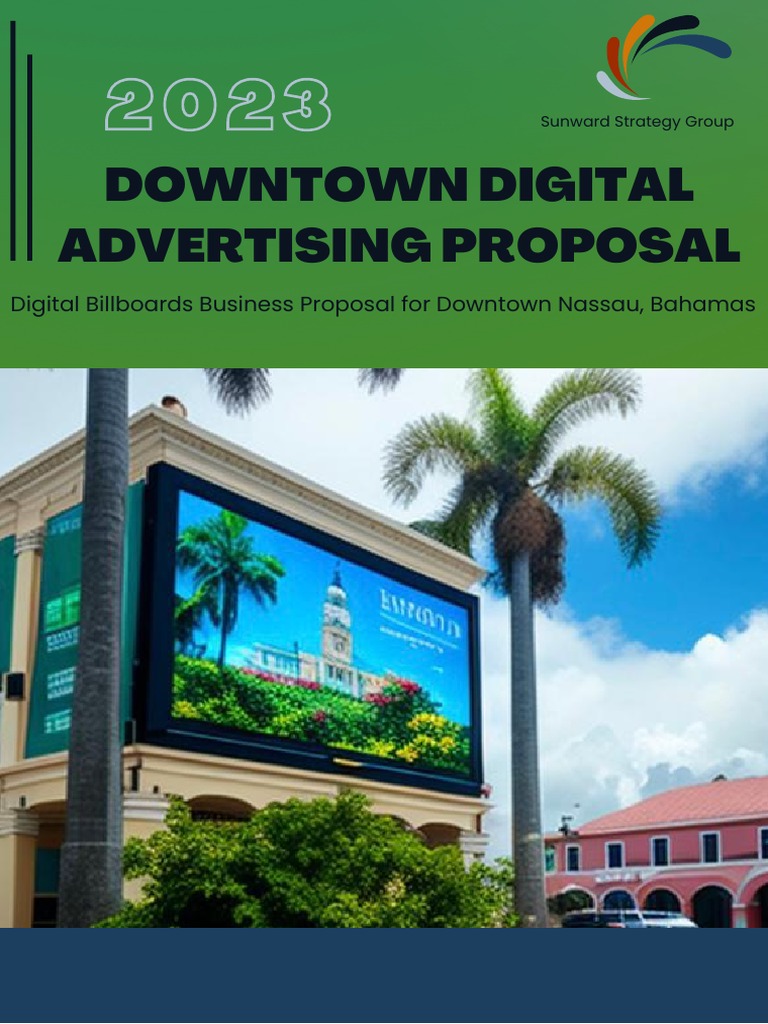 Downtown Nassau Digital Billboard Proposal | PDF | Billboard | Advertising