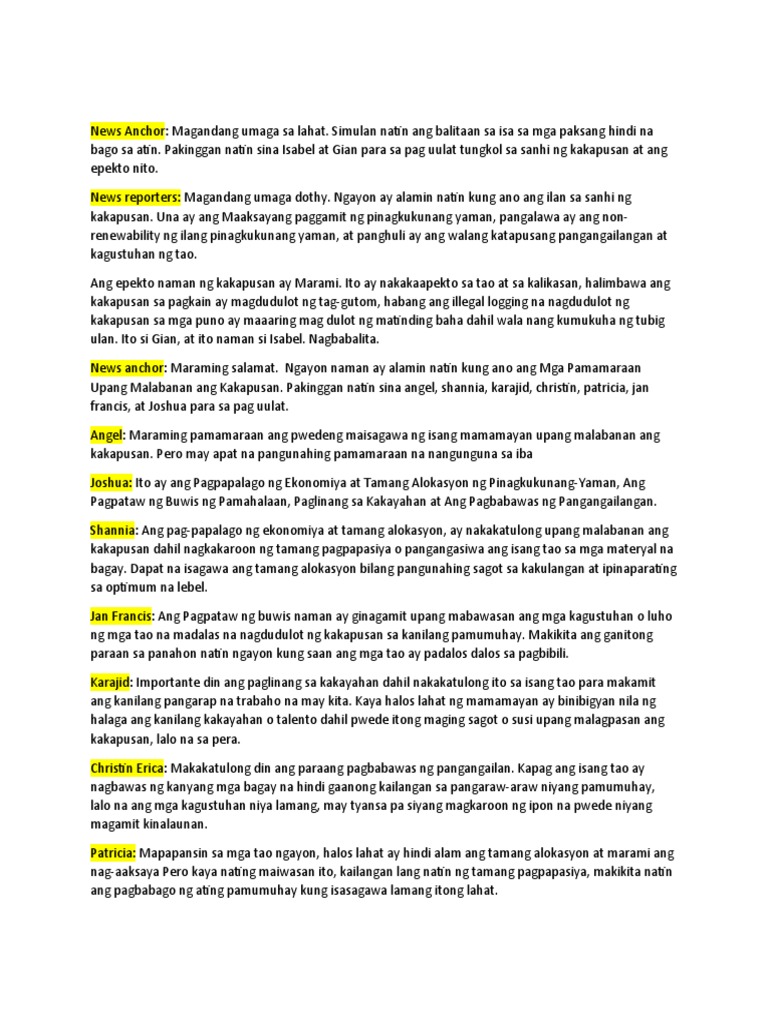 AP Script | PDF
