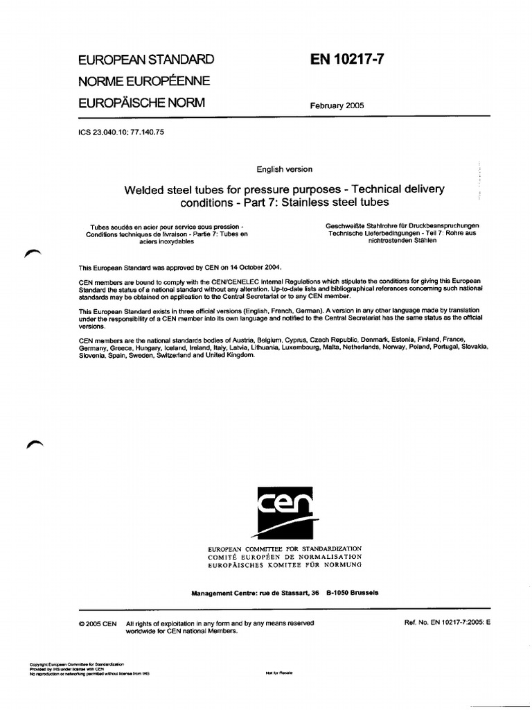 En 10217 7 | PDF