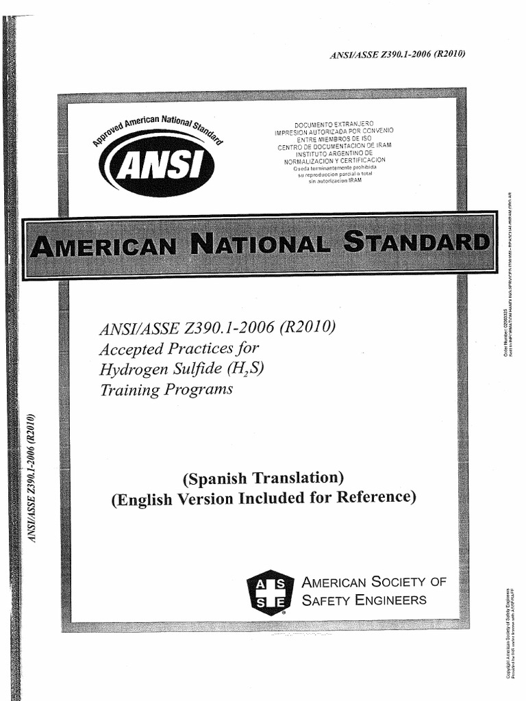 Norma Ansi z390 | PDF