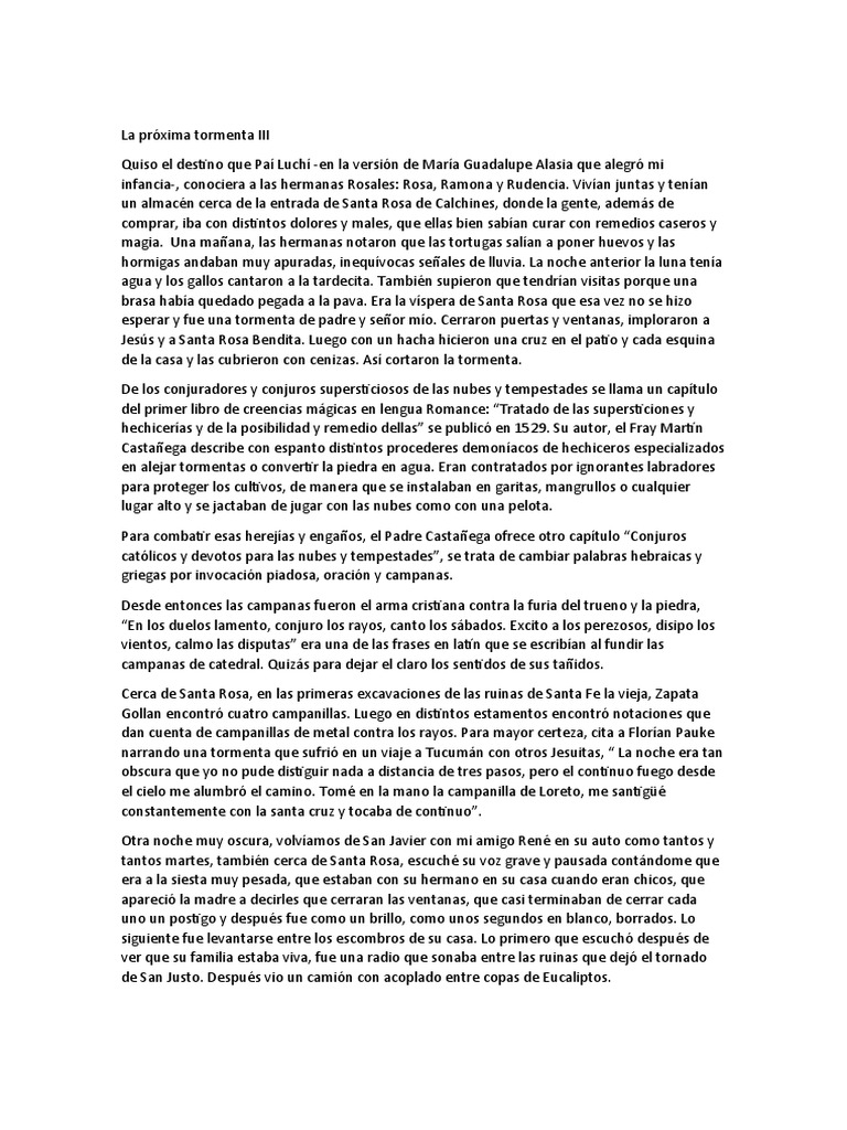 La Próxima Tormenta III | PDF