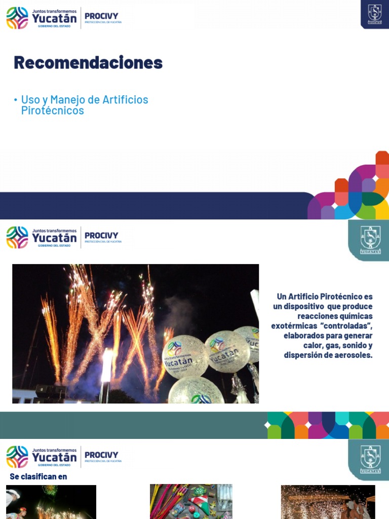 Seguridad en el Uso de Pirotecnia | PDF | Pirotécnica