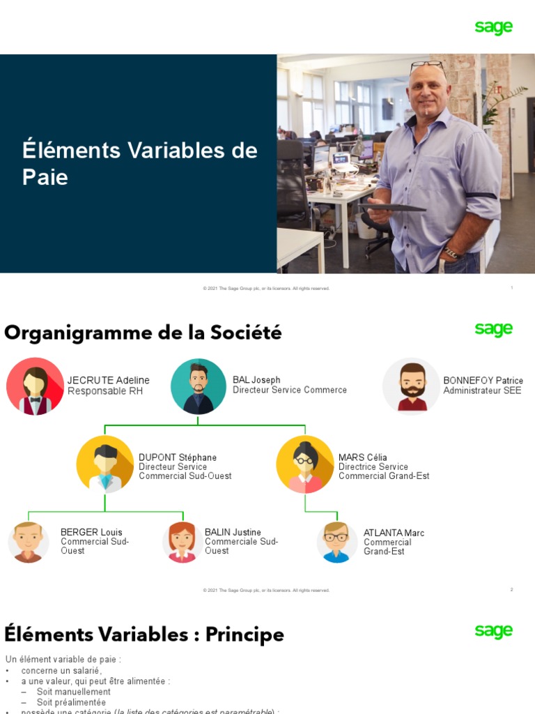 See - Elements Variables de Paie | PDF