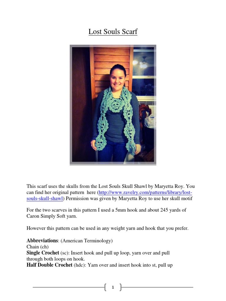 Lost Souls Scarf | PDF
