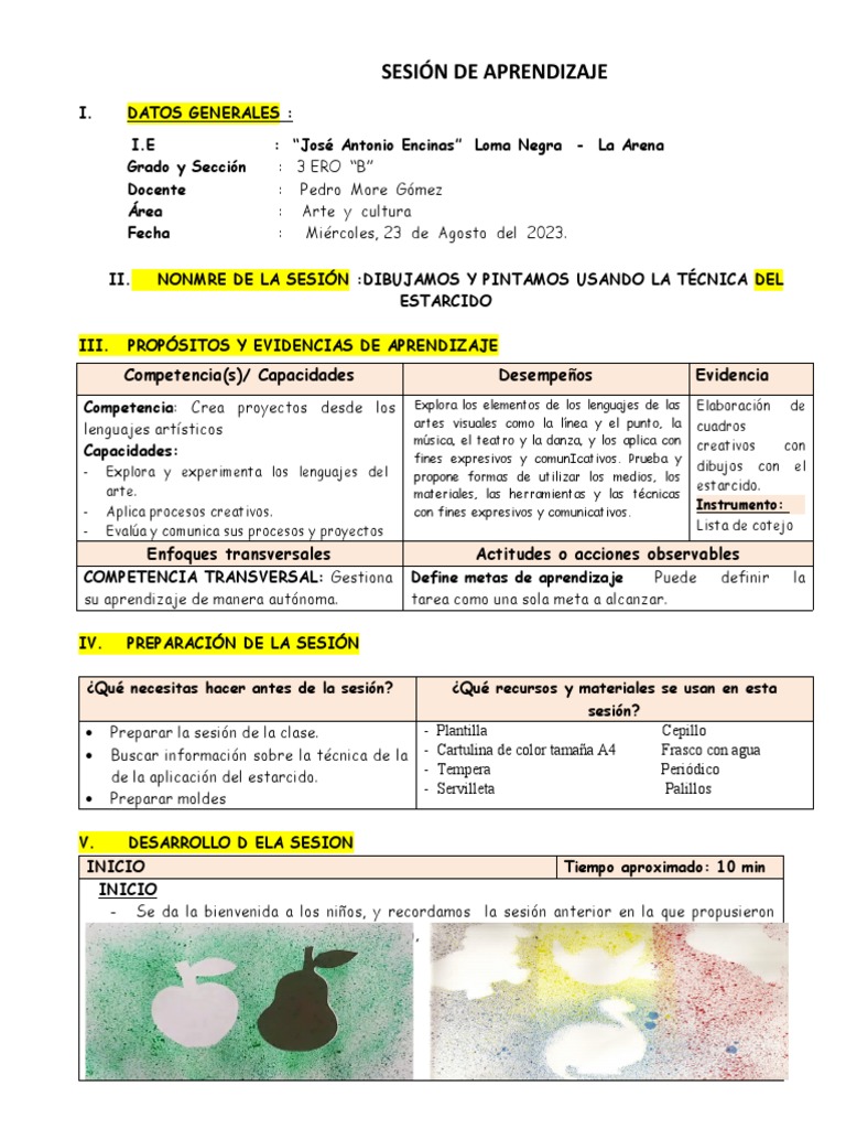 Sesion Arte Tecnica Del Estarcido | PDF
