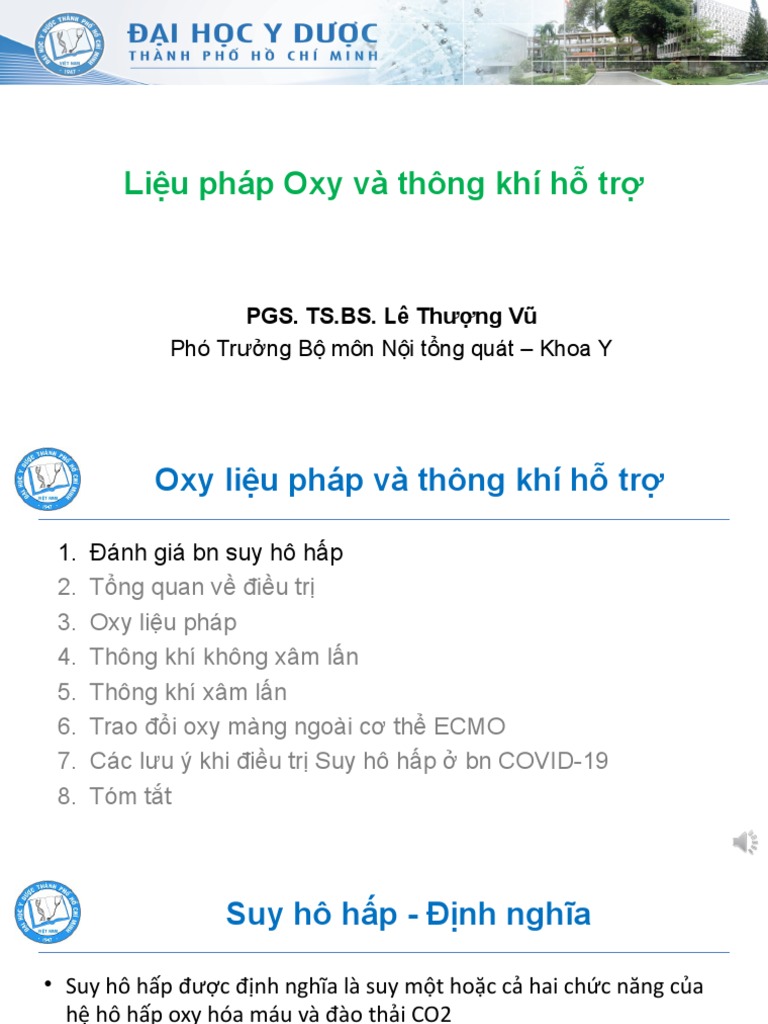 Dieu Tri Suy Ho Hap Oxy Va Thong Khi Ho Tro Le Thuong Vu 2022 Ver 2 | PDF