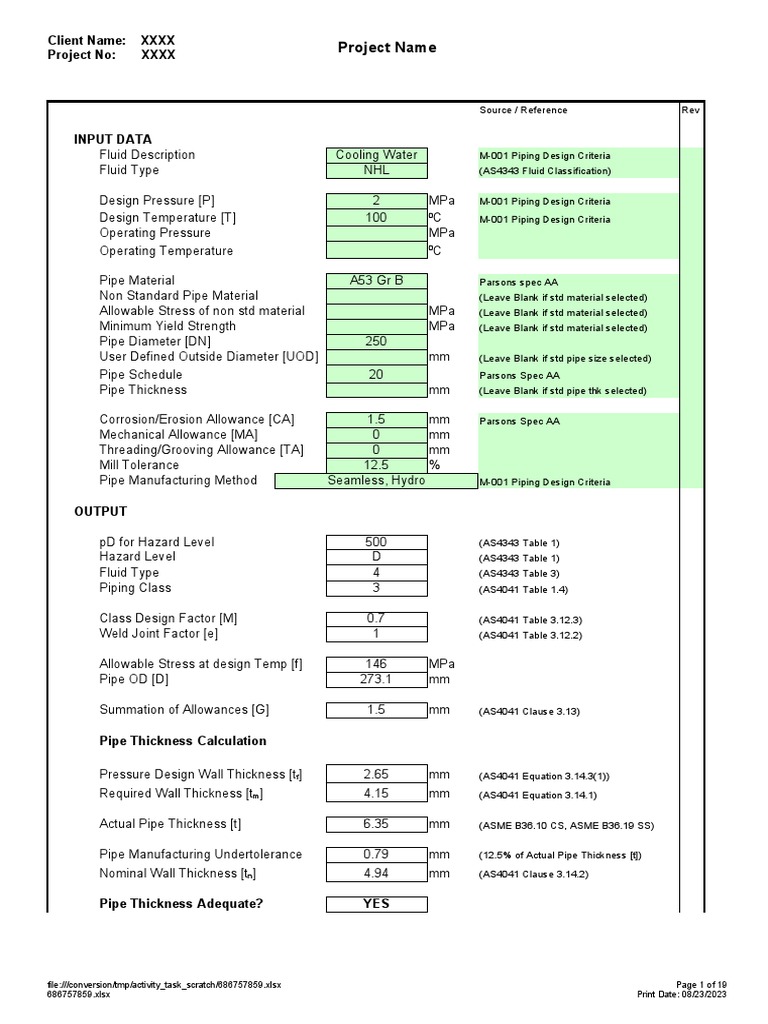 Pipe Span As | PDF