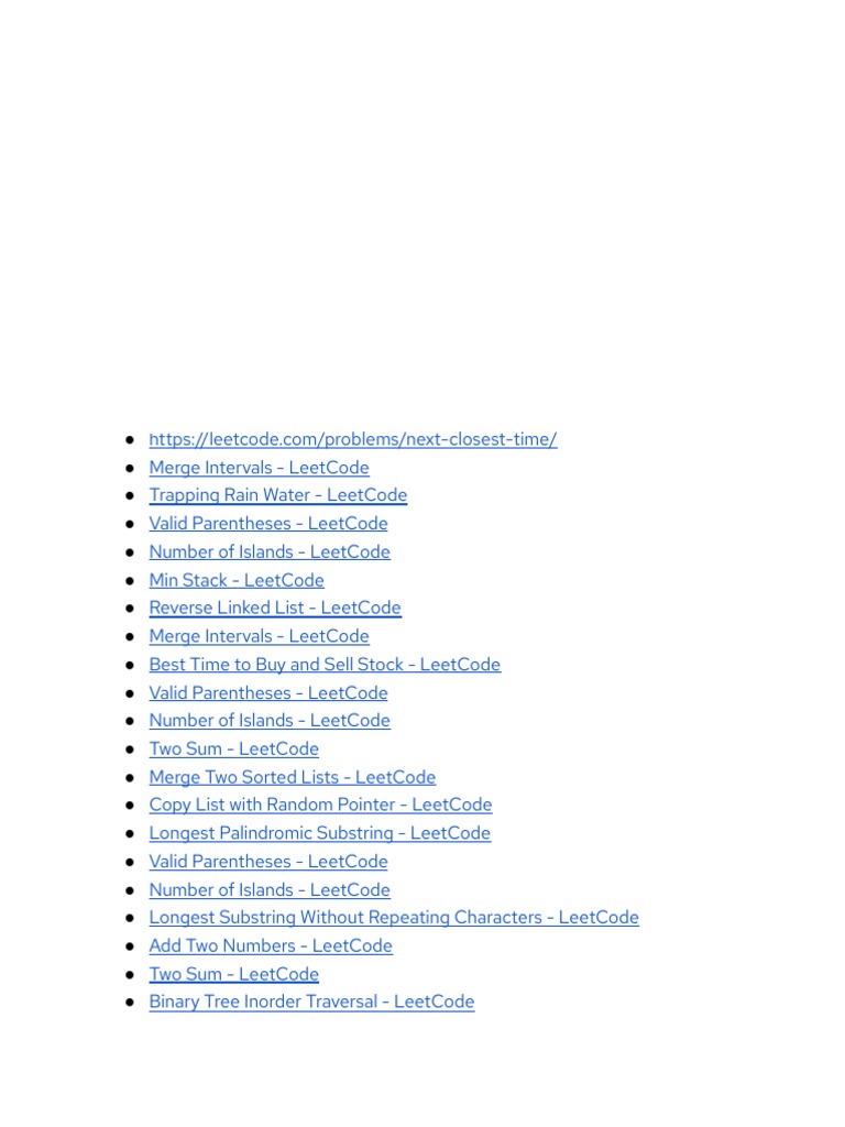 Leetcode Questions | PDF