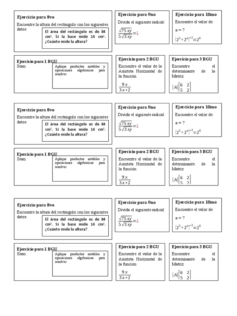 Ejercicios Concurso | PDF | Matemáticas | Análisis matemático