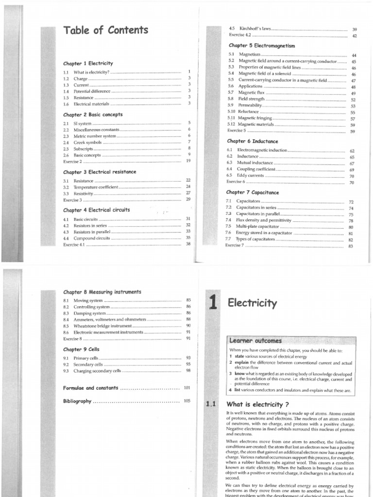 Electrotechnology I For Technicians | PDF