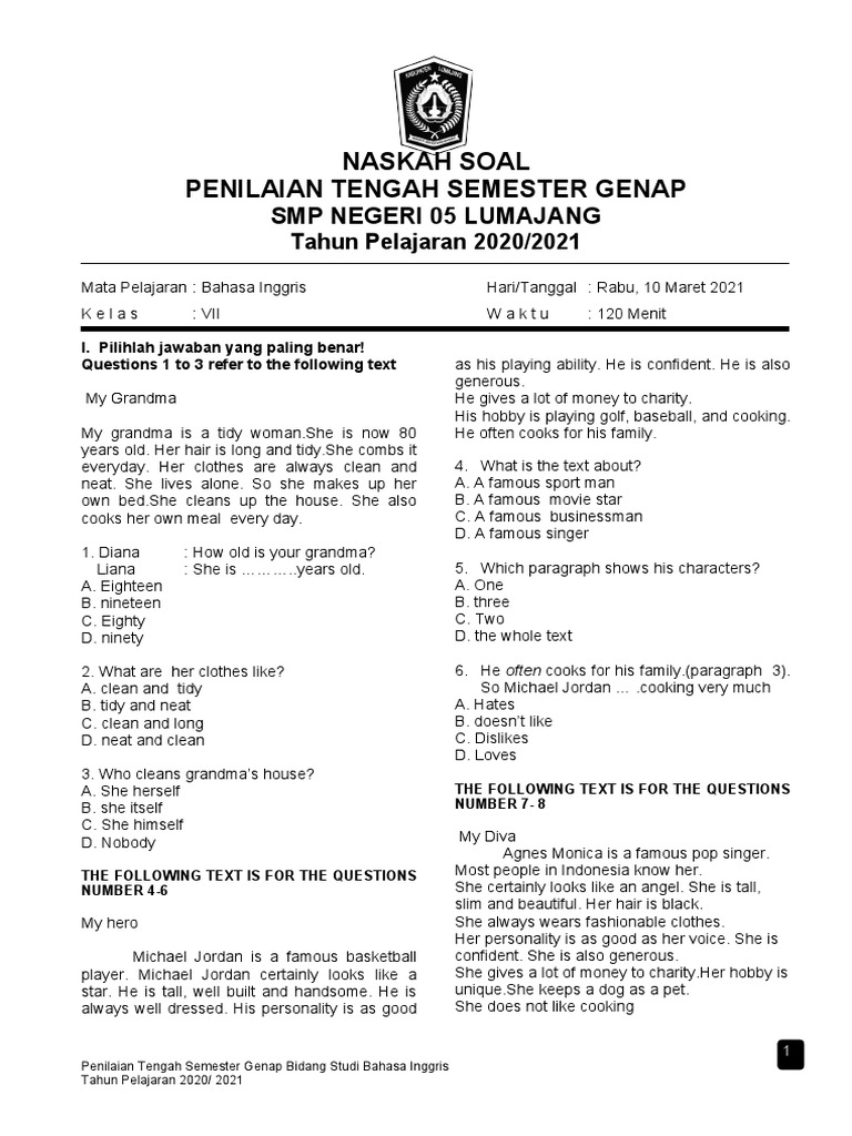 Naskah Soal | PDF | Owl | Ant