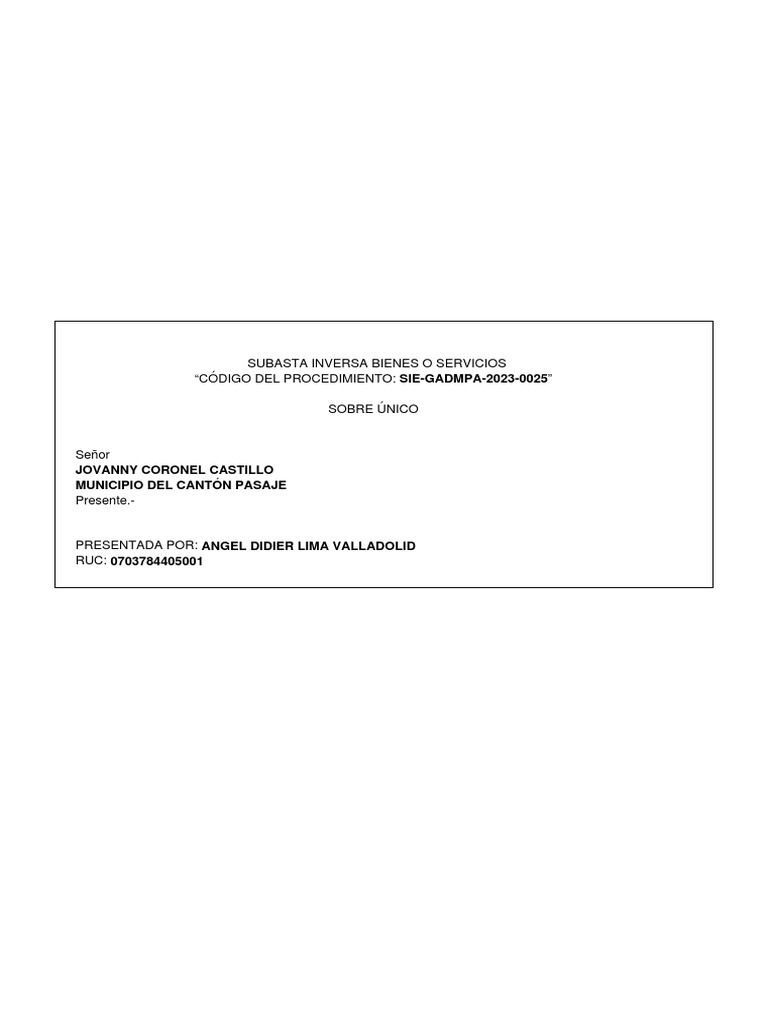 Formulario MFC | PDF