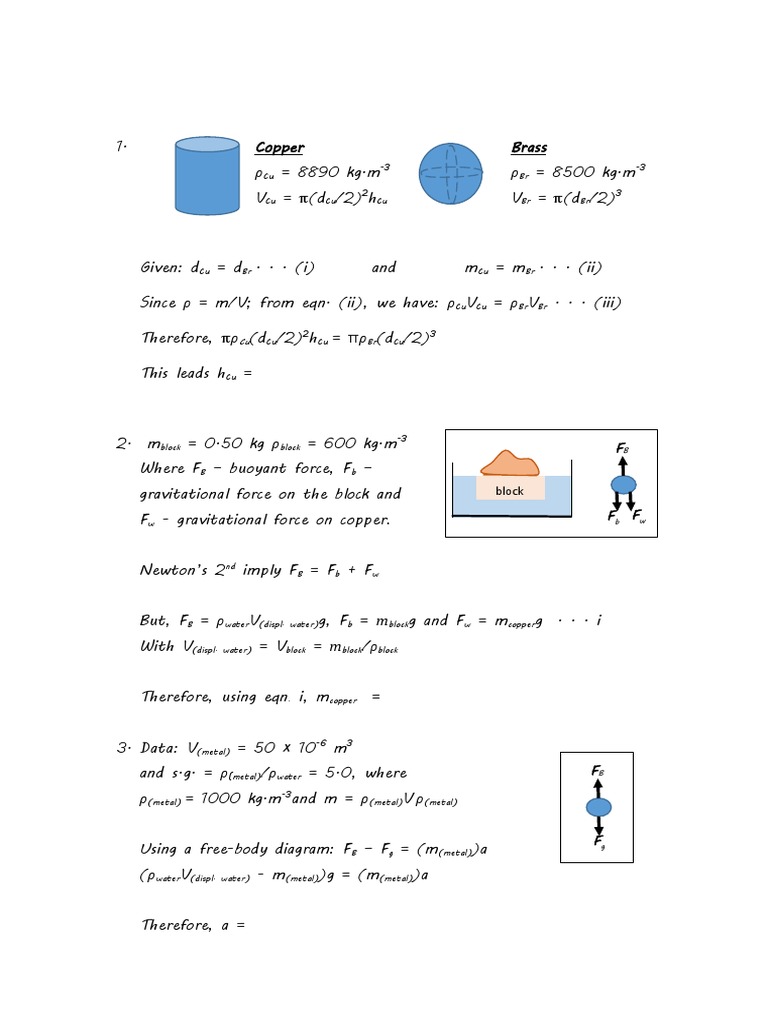 Static Fluids - Tutorial | PDF | Civil Engineering | Mechanics