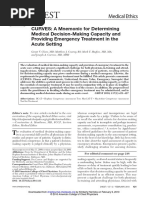 Appelbaum Criteria for Patient Capacity | PDF | Dementia | Medical ...