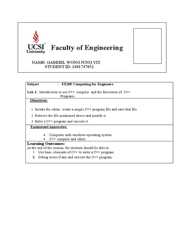 Lab1 Gb Computing Pdf Computer Program Programming 3026