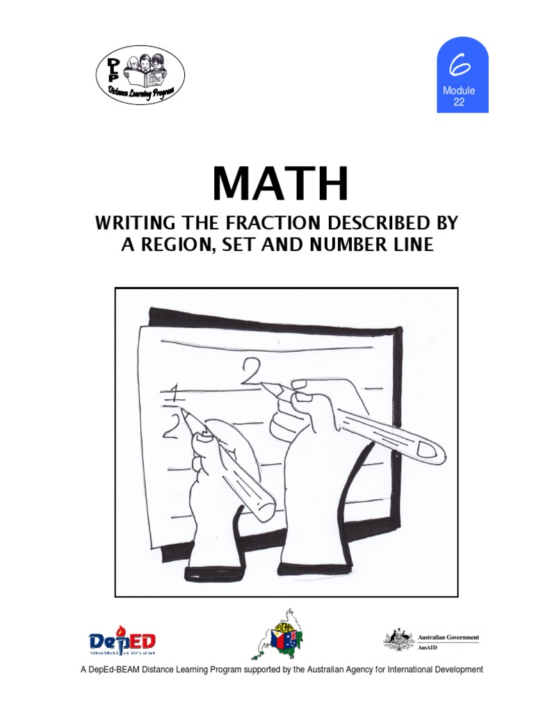 Math 6 DLP 22 - Writing The Fraction Described by A Region Set and ...