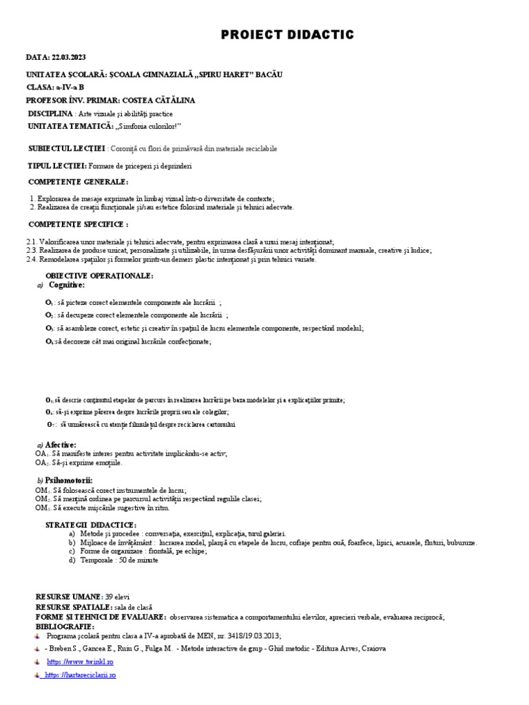 37 Proiect Avap | PDF