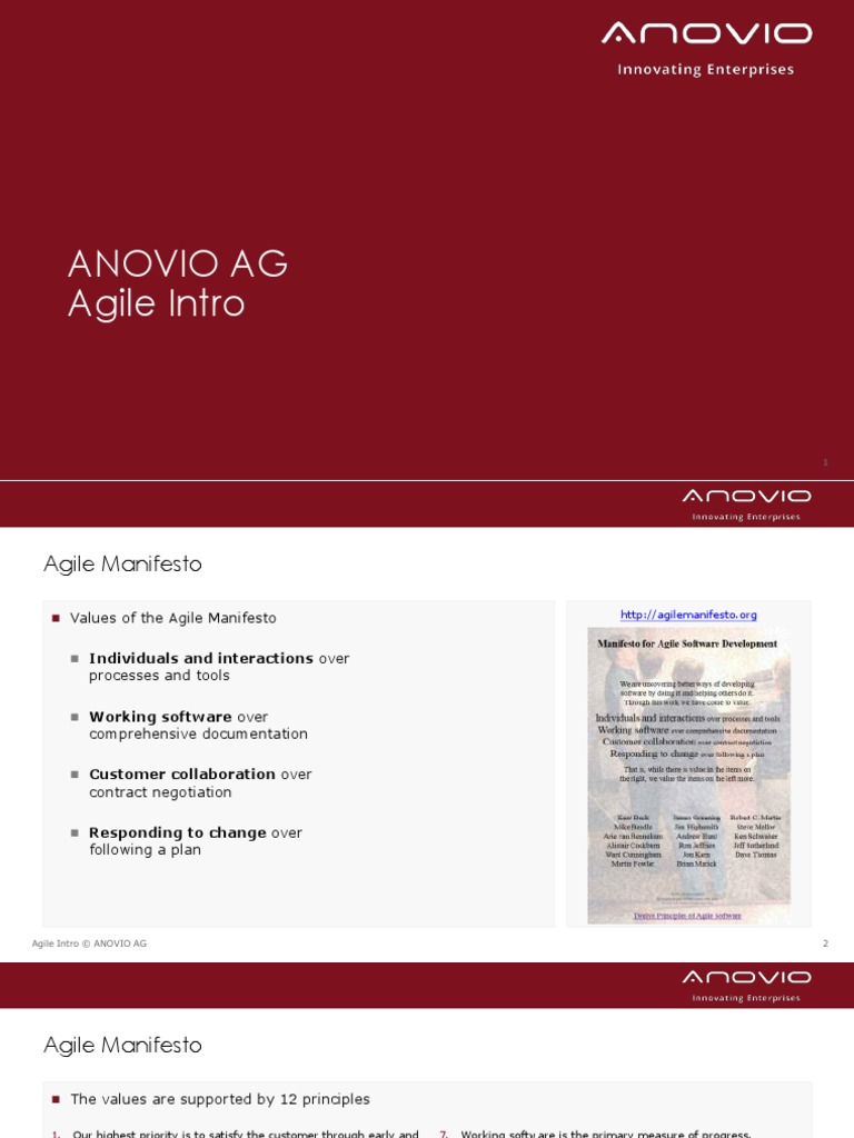 Agile Intro | PDF | Scrum (Software Development) | Agile Software ...