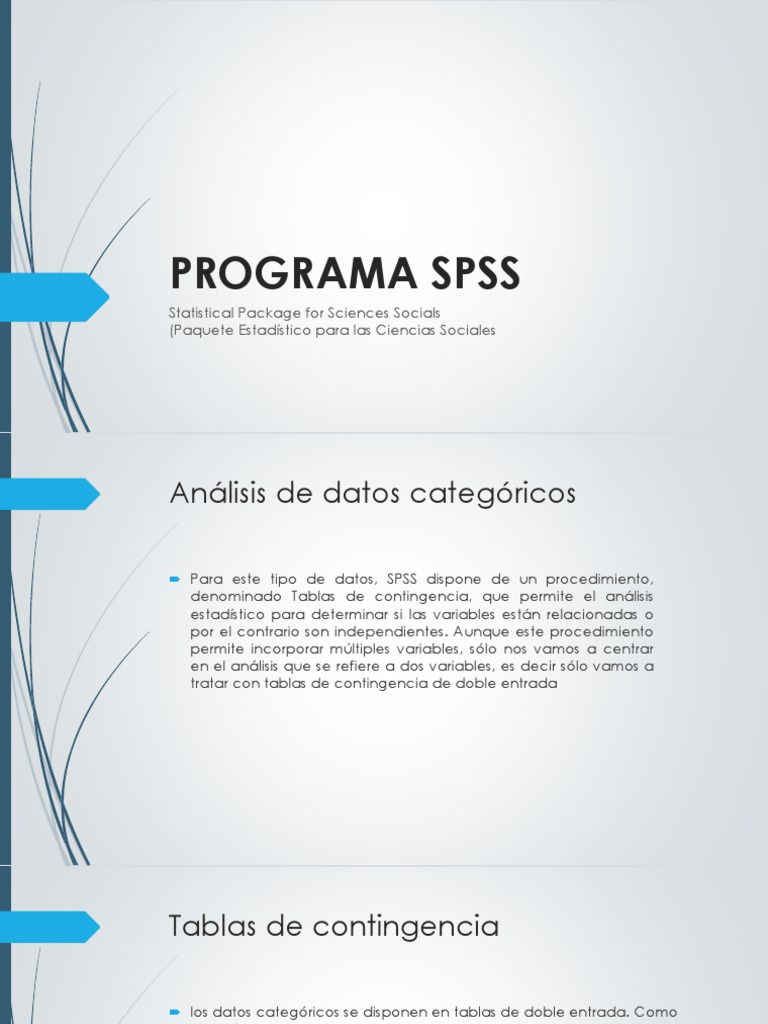 Programa SPSS Analisis | PDF | Valor P | Spss