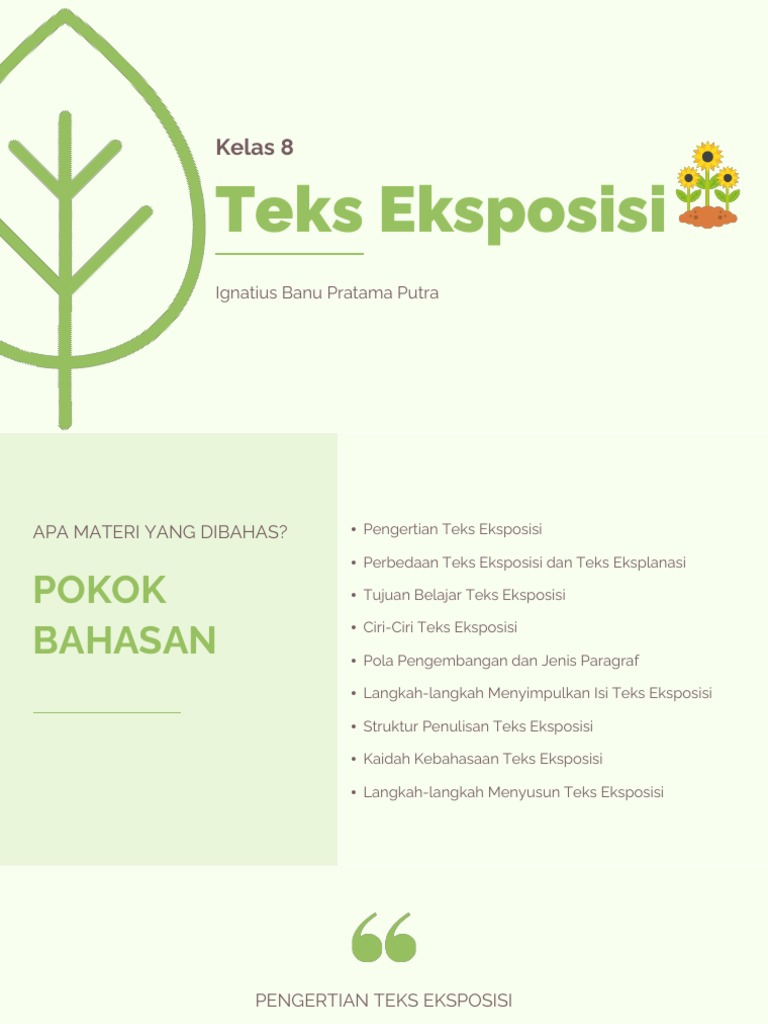 Perbedaan Teks Eksposisi Dan Eksplanasi Pdf