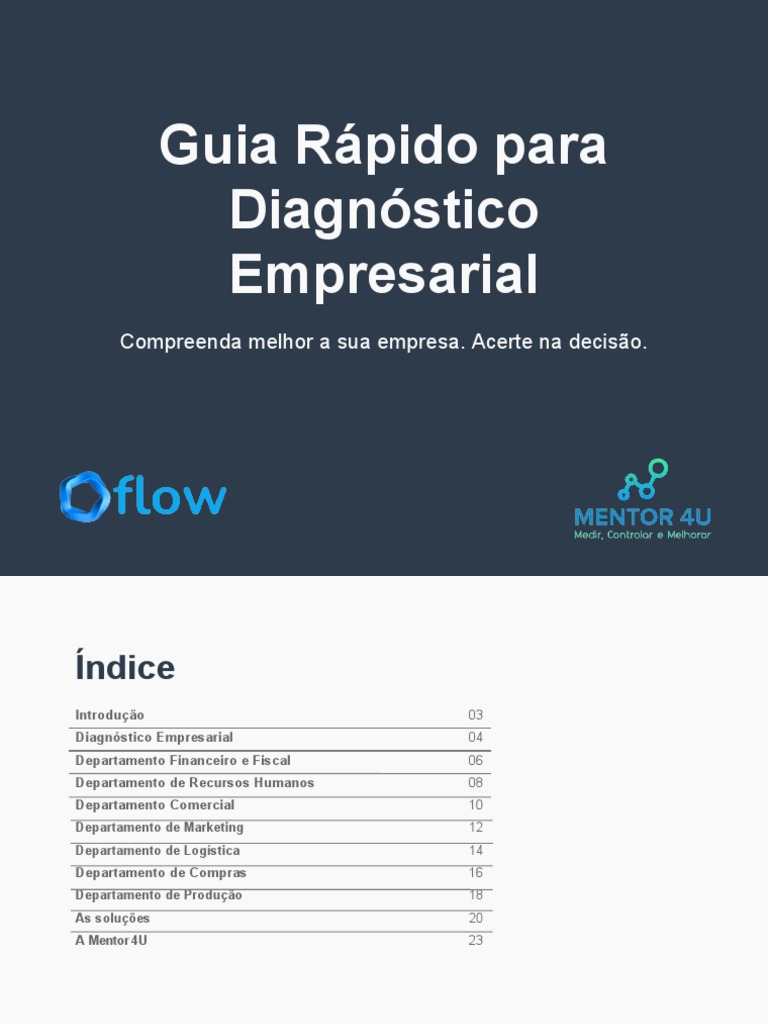 Guia rapido para diagnostivo empresarial | PDF | Marketing | Gestão de recursos humanos