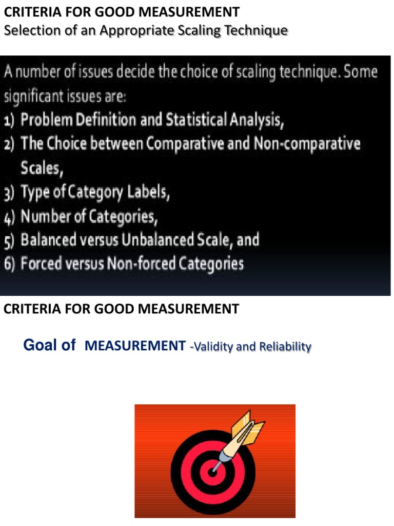 L17Guidelines For Deciding Scales | PDF | Validity (Statistics) | Cognition