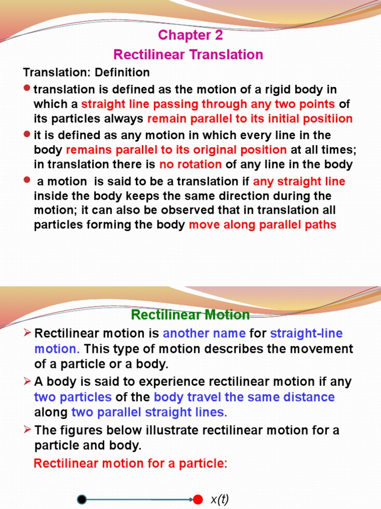 Chapter 2 Rectilinear Motion | PDF | Acceleration | Velocity