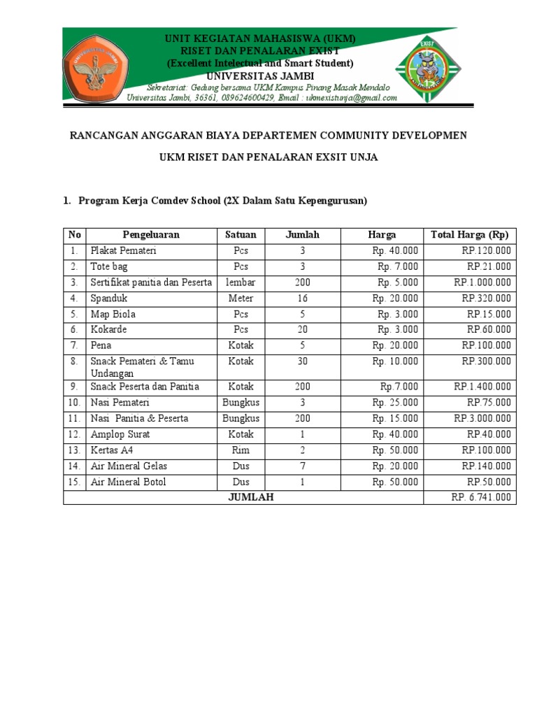 Rab Departemen Comdev | PDF