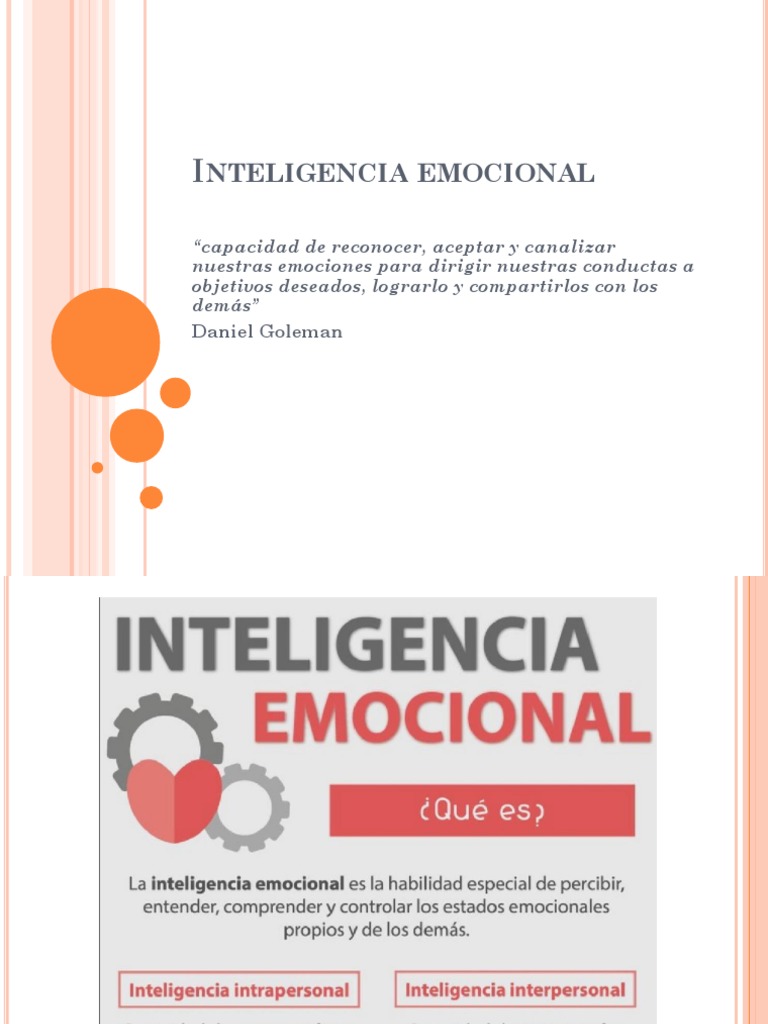 Inteligencia Emocional | PDF | Las emociones | Inteligencia emocional
