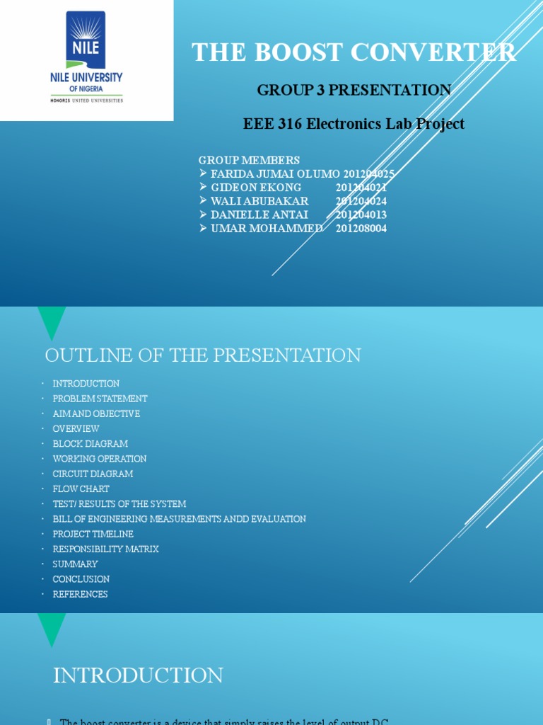 Electronics Ii Lab Project Presentation | PDF
