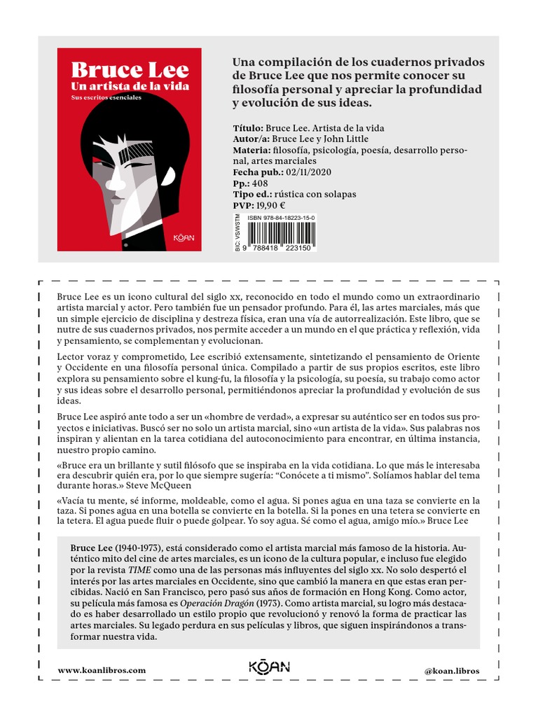 Bruce Lee: Filosofía y Artes Marciales | PDF | Bruce Lee