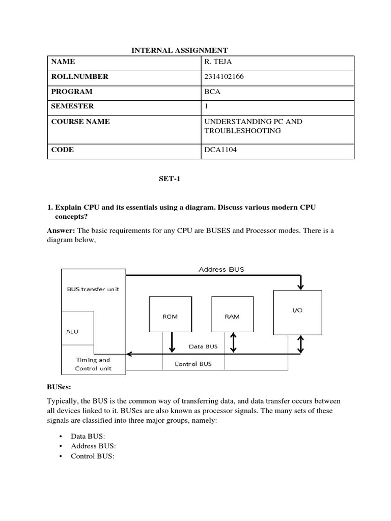 Understanding PC and Troubleshooting | PDF | Central Processing Unit | Computer Data Storage
