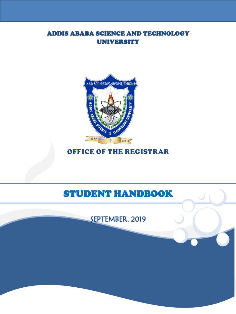 AASTU Students Handbook | PDF | Engineering | University And College Admission