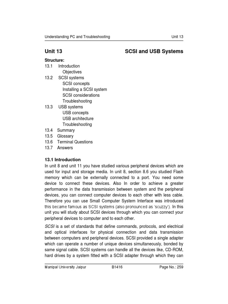 SCSI and USB Systems Overview | PDF | Usb | Bios