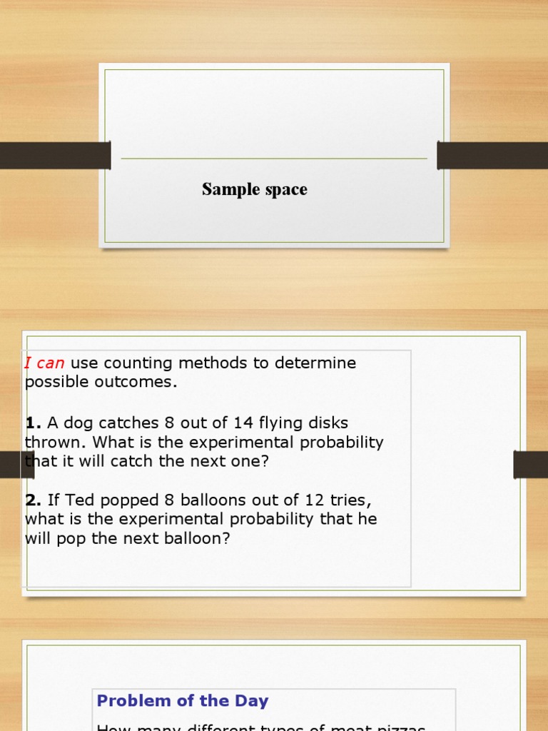 Sample Space 1 | PDF