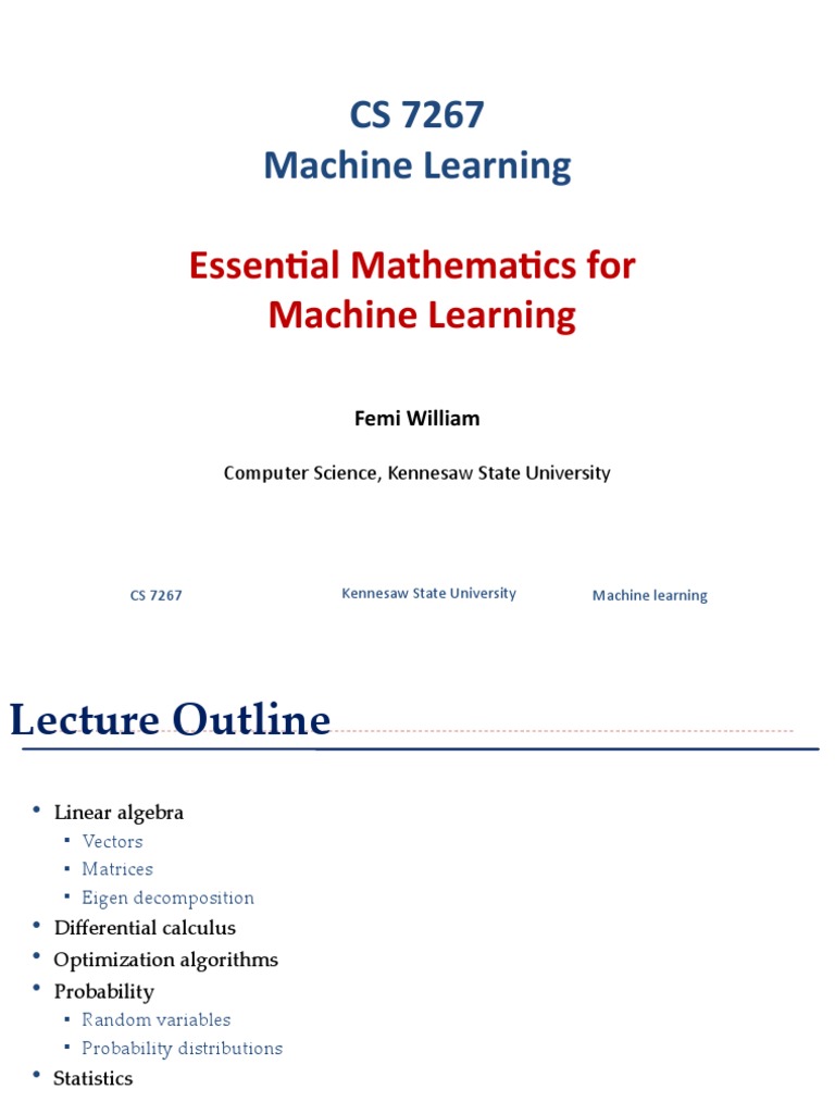 Maths of Machine Learning | PDF