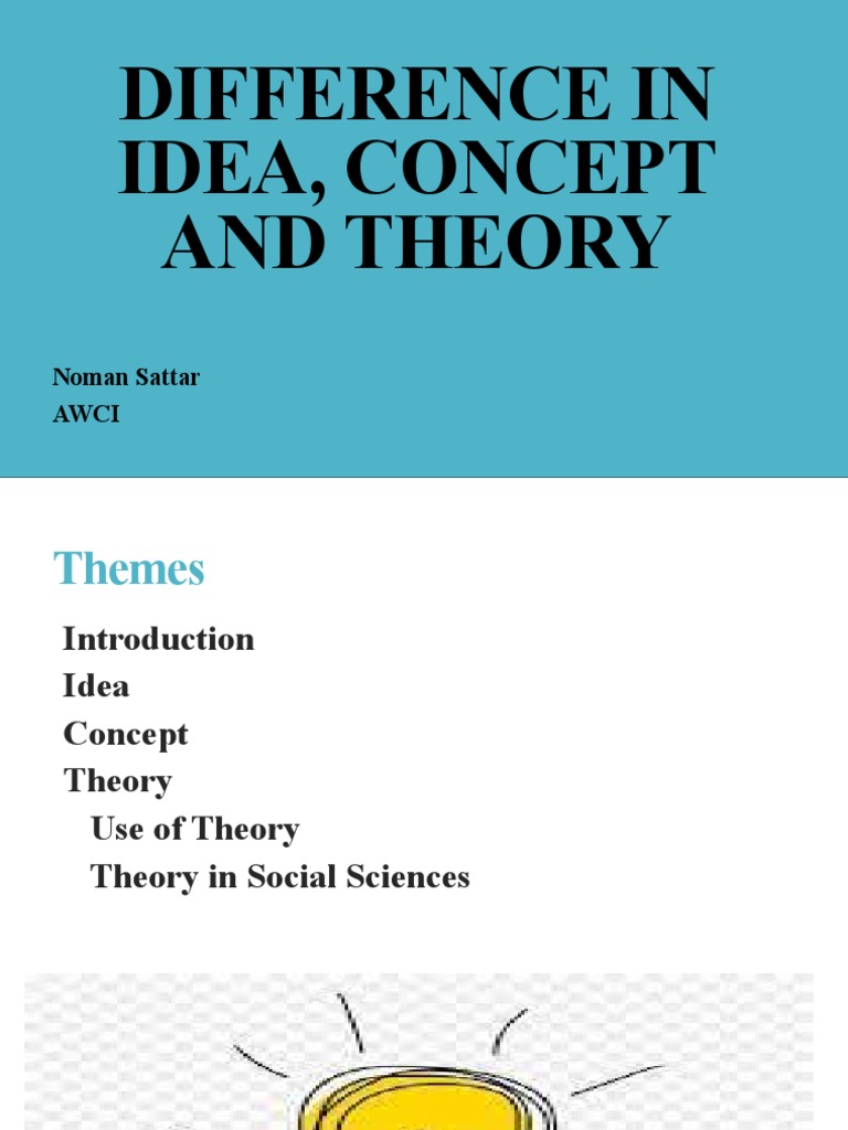 Concept and Theory (1) PPT | PDF | Social Science