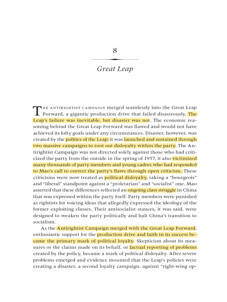 Lecture 3 Walder Chapter 8, 10 and 14 | PDF | Mao Zedong | Famine