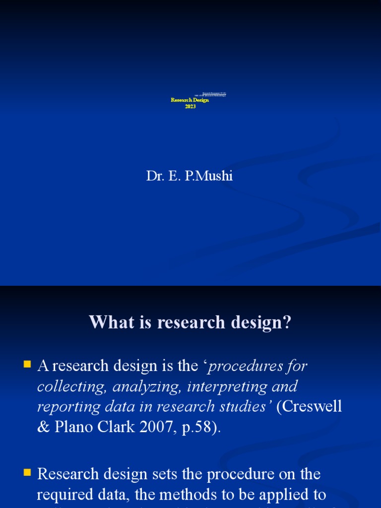 Research Design and Methodology Overview | PDF | Sampling (Statistics ...